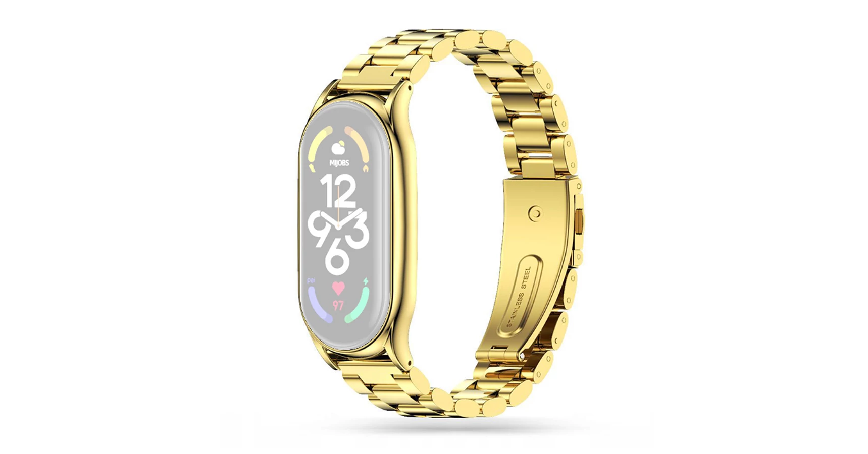 Xiaomi Mi Smart Band 7 aktivitásmérőhöz fém szíj rozsdamentes acélból ...