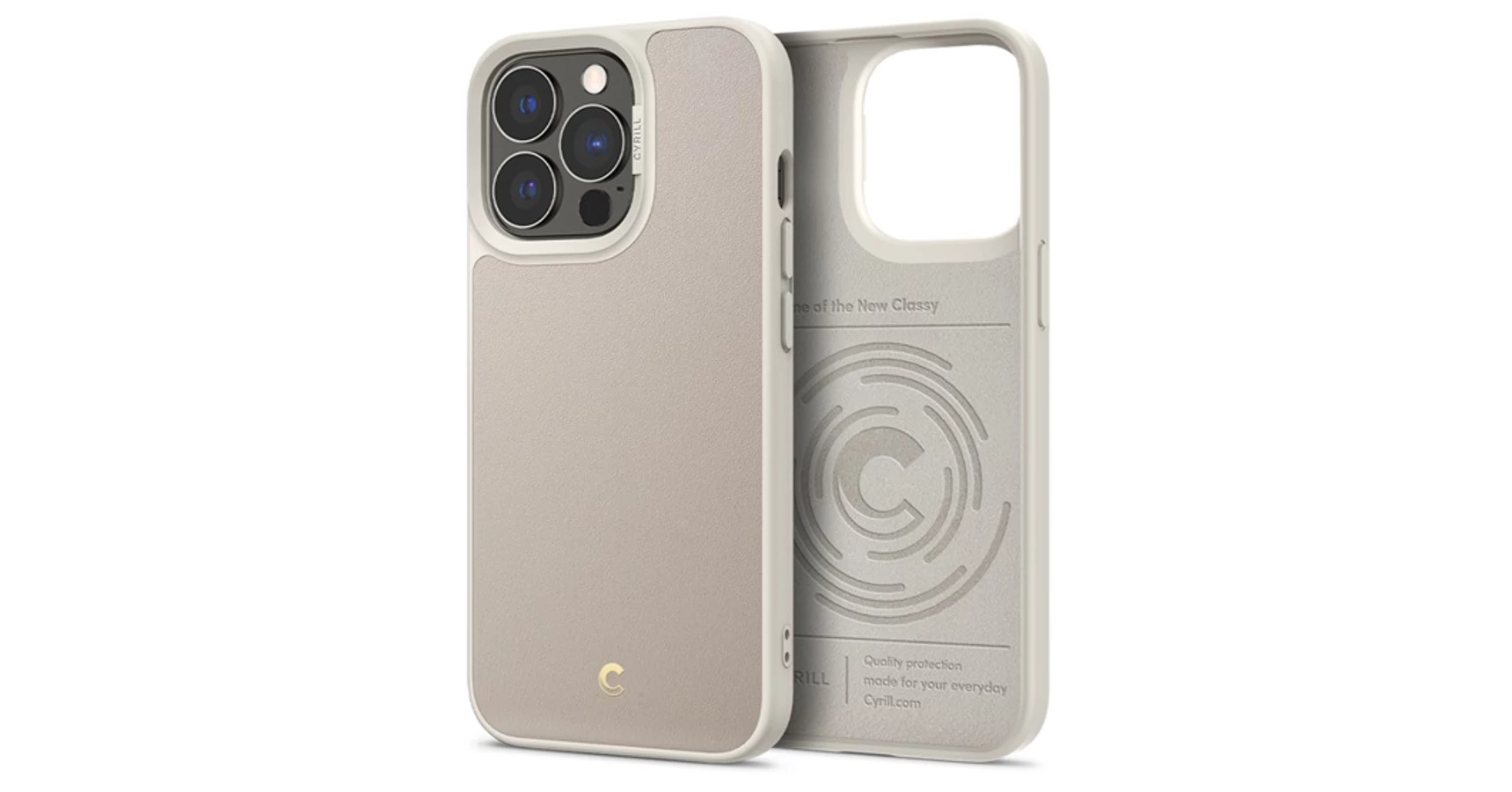 Cyrill by Spigen Apple iPhone 13 Pro Leather Brick Cream tok, Cream ...