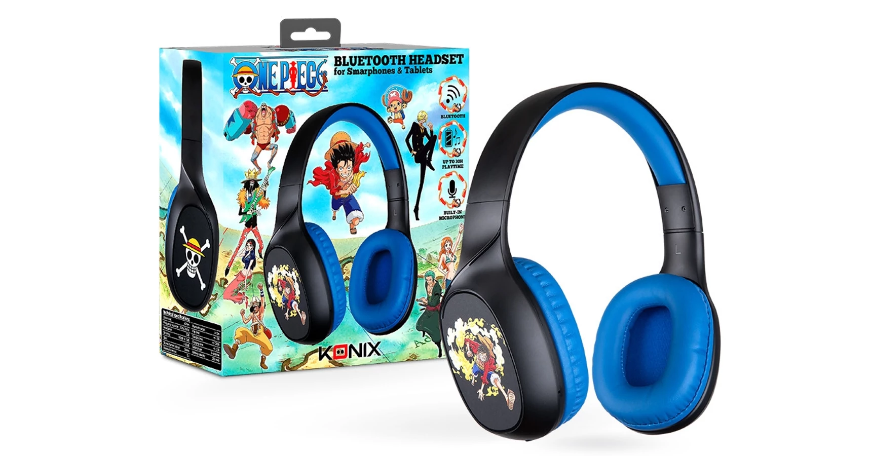 Konix One Piece Bluetooth Headset - Mobiltelefon tartozék