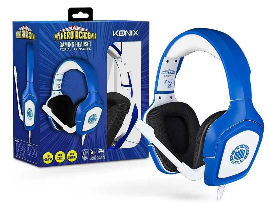 Konix My Hero Academia univerzális vezetékes gamer headset ...